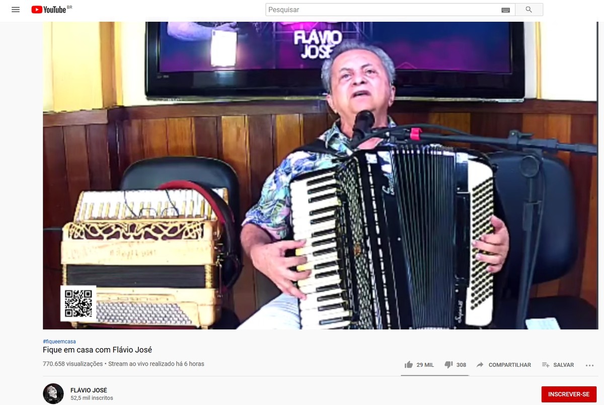 Flávio José faz live de quase quatro horas e arrecada mais de R$ 90 mil ...