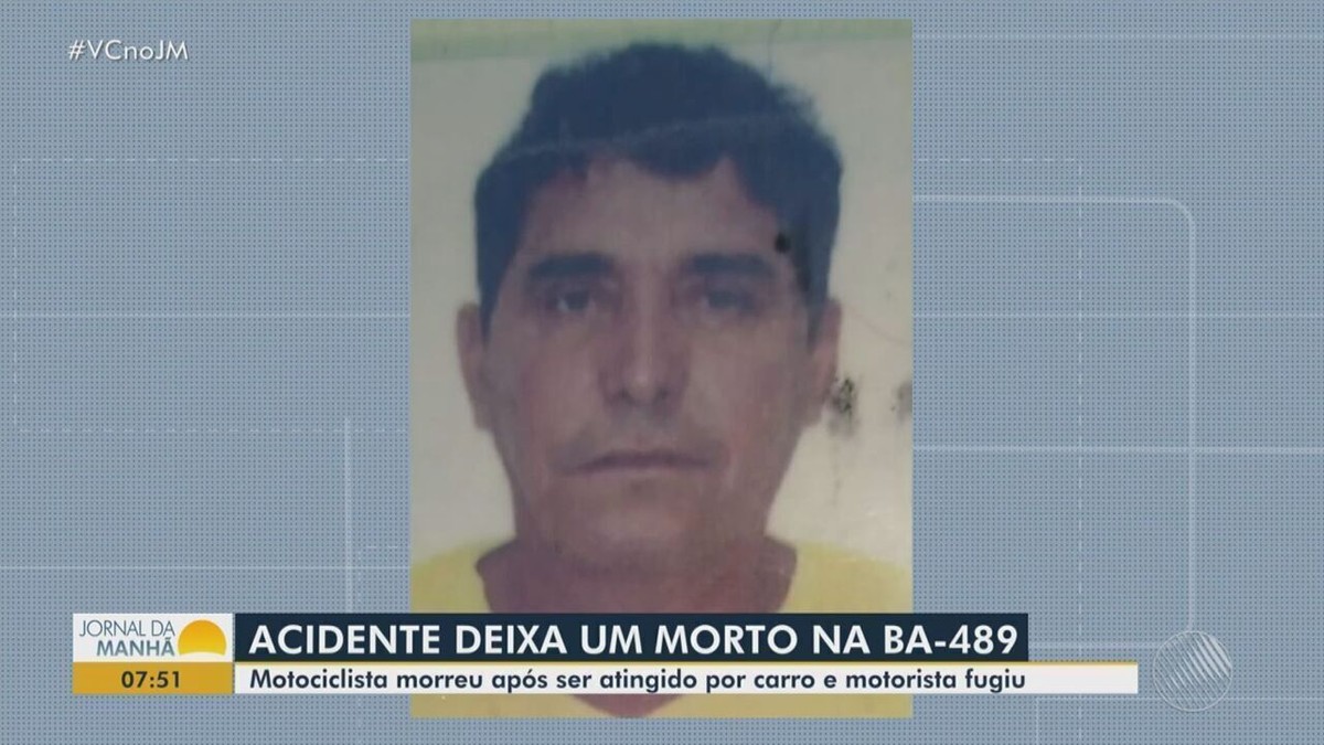 Motociclista morre após batida em carro no extremo sul da Bahia; motorista fugiu do local ...