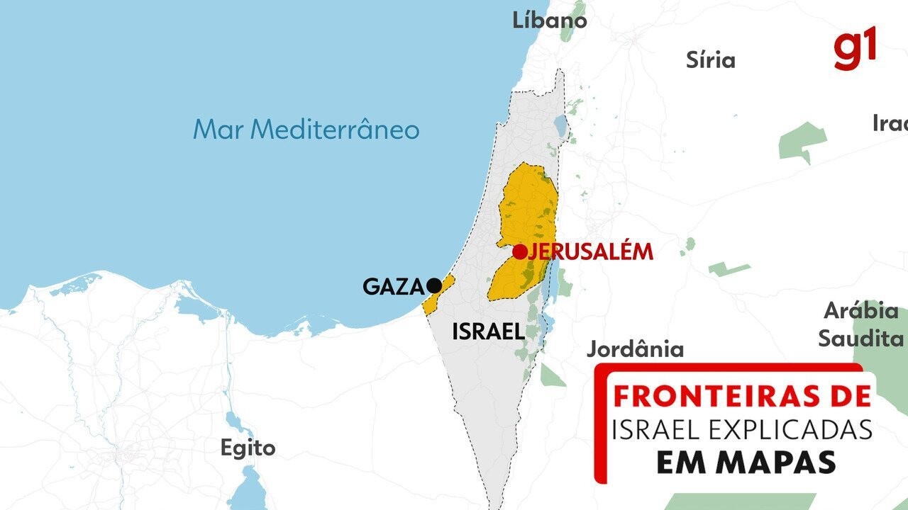 As fronteiras de Israel explicadas em mapas | G1
