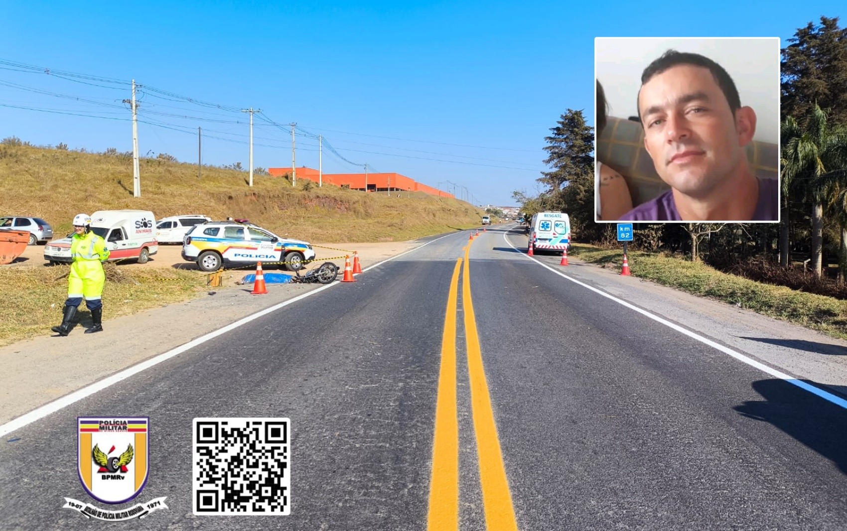 Motociclista morre após atingir mula que atravessava a MG-290, em ...