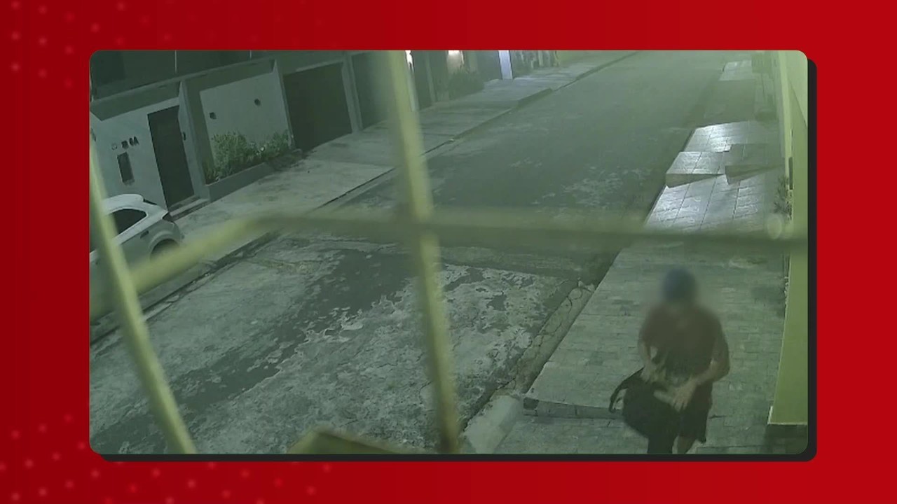Vídeo mostra homem fugindo após invadir e furtar casa na Zona Norte de ...