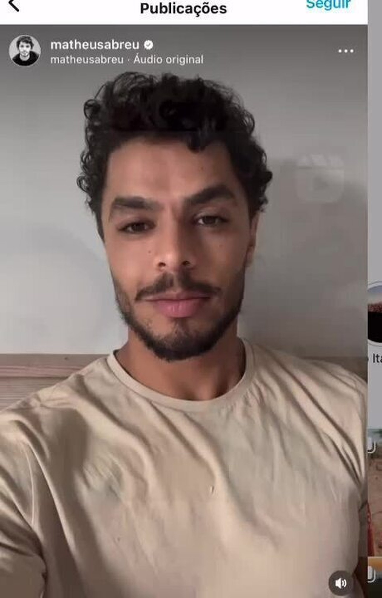 Ator de 'Vai na Fé', Matheus Abreu recebe alta e tranquiliza fãs; 'não vai me tirar o sorriso ...