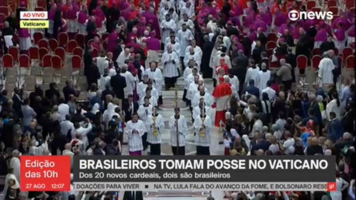 Cardeais brasileiros assumem cargo durante evento no Vaticano | Mundo | G1