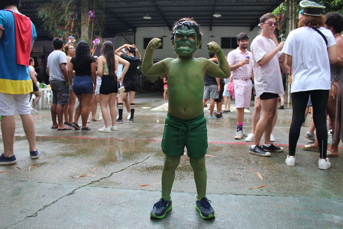 Hulk, Jesus, esponja de banho... Veja looks de foliões na segunda-feira ...