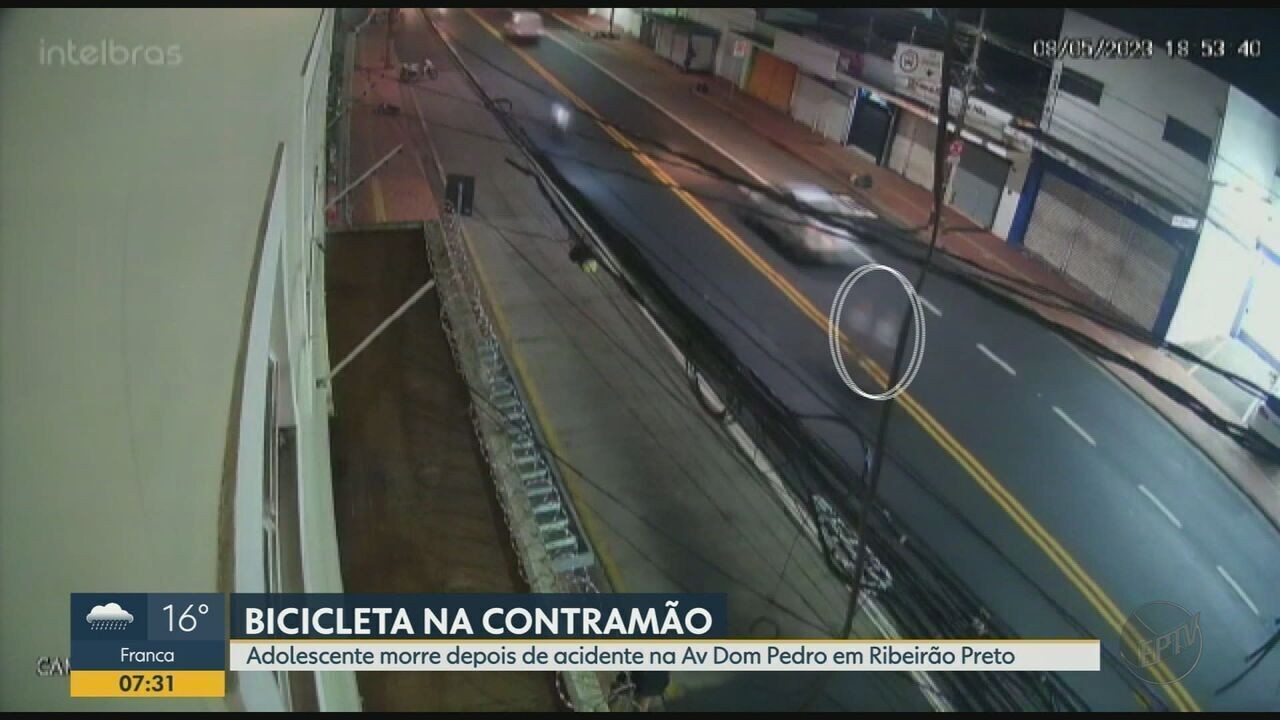 Adolescente morre após ser atropelado ao cruzar Avenida Dom Pedro I de bicicleta em Ribeirão ...