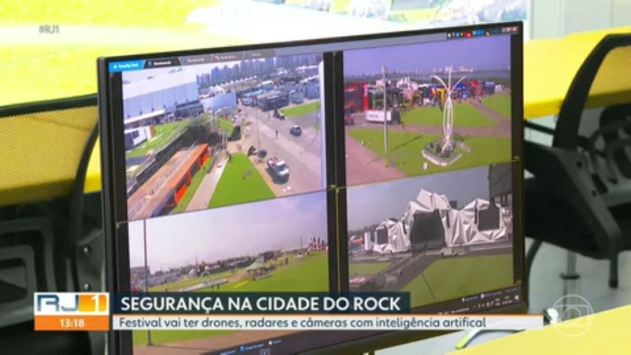 Câmeras, drones e até radares serão usados na segurança do Rock in Rio | G1