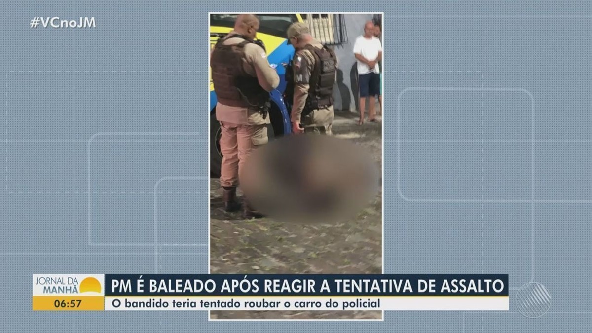 Policial é Baleado Em Tentativa De Assalto No Centro De Salvador