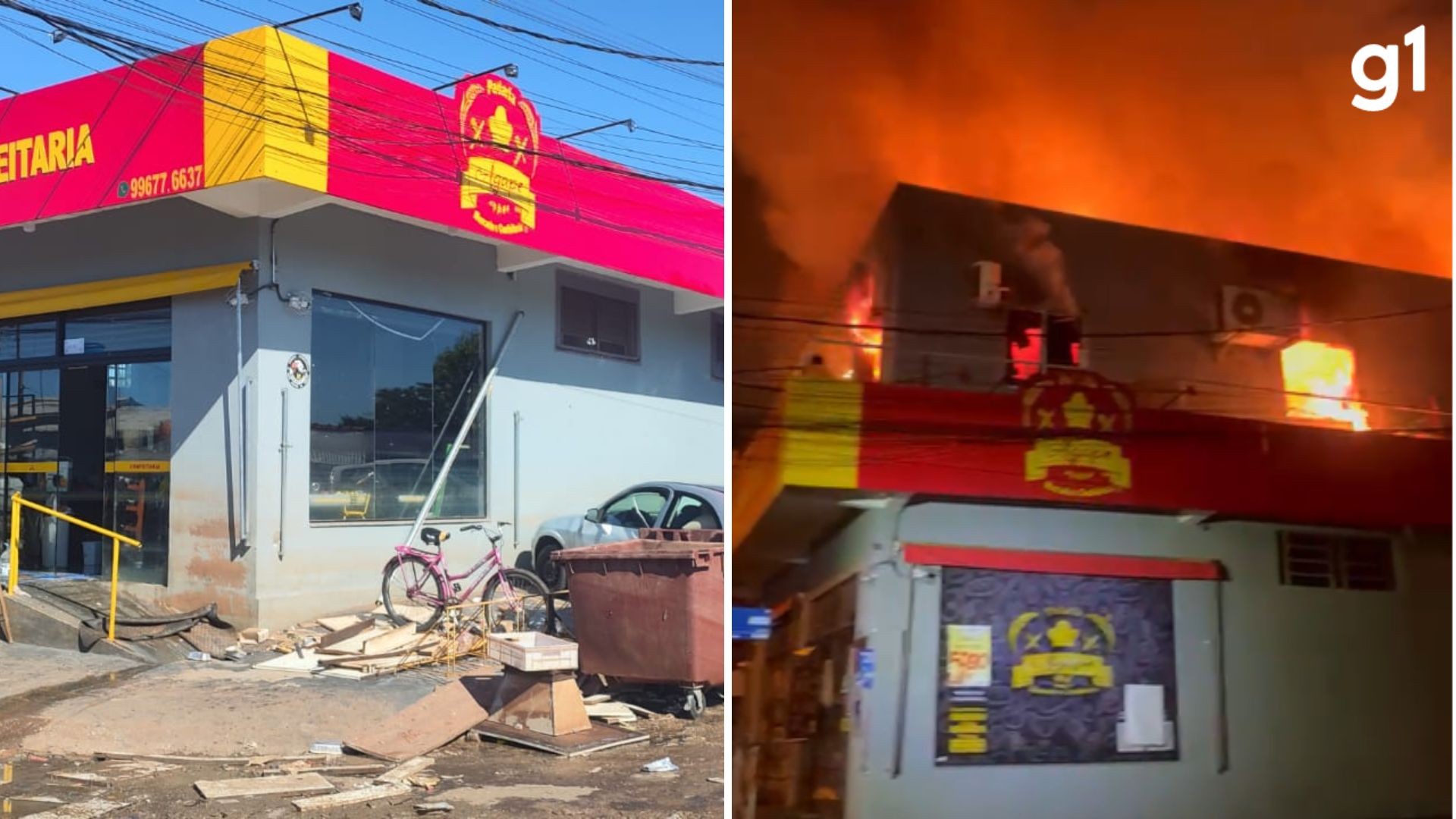 Padaria atingida por incêndio no RS havia sido destruída por enchente | G1