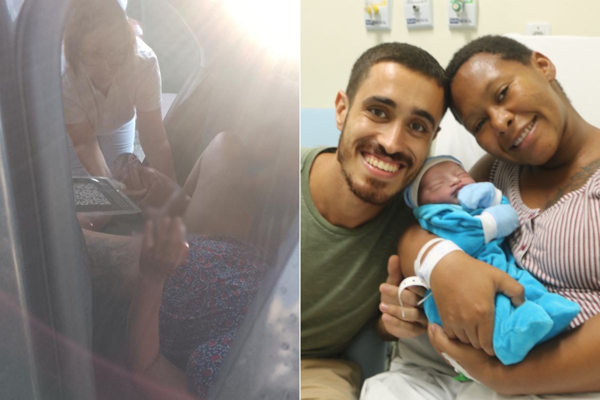 Bebê nasce dentro de carro de aplicativo no litoral de SP; VÍDEO ...