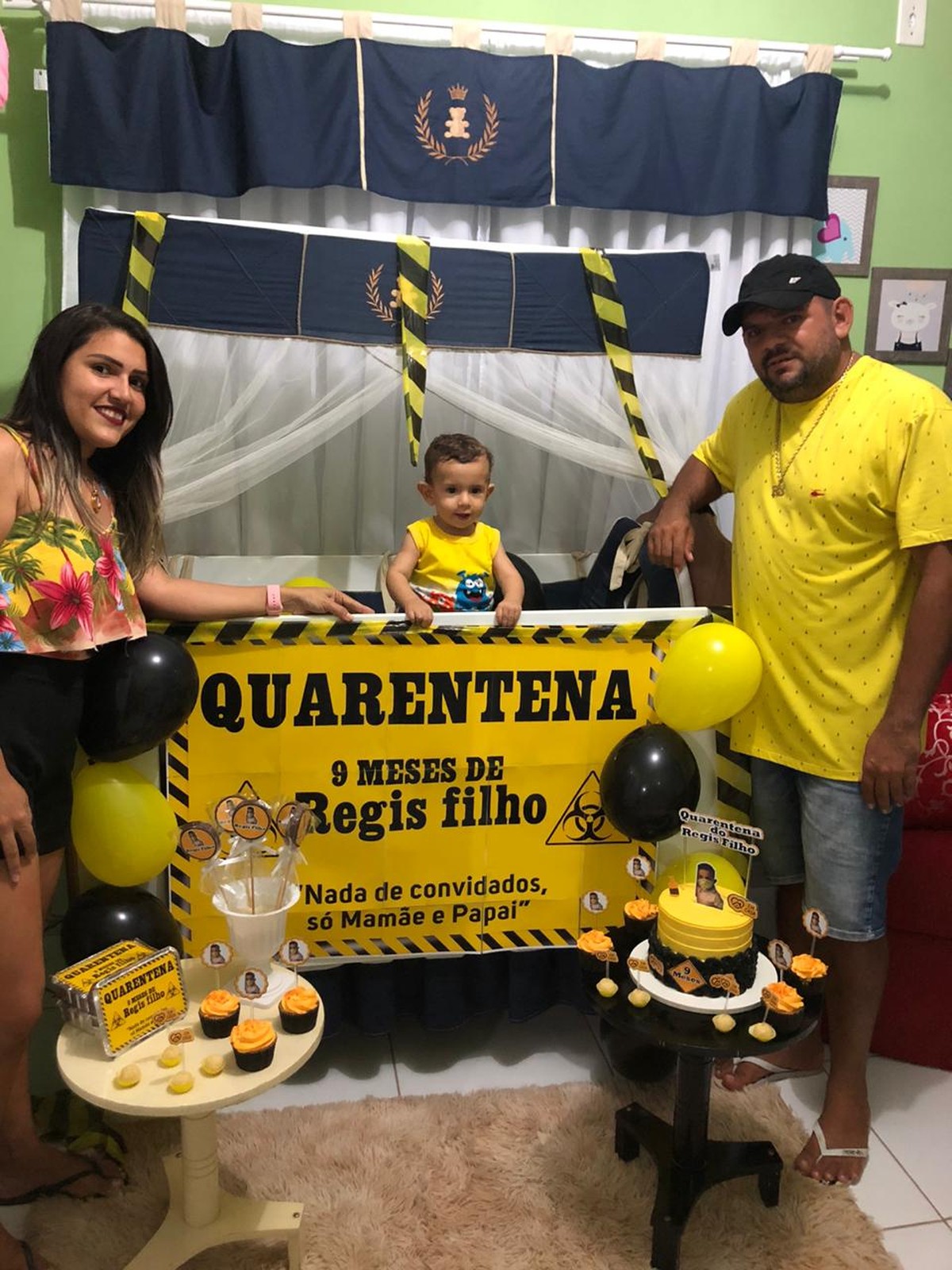 Família cearense faz 'mêsversário' do filho com tema de quarentena e ...