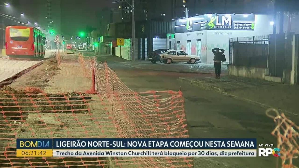 Obras do Ligeirão Norte-Sul bloqueiam trecho da Avenida Winston ...