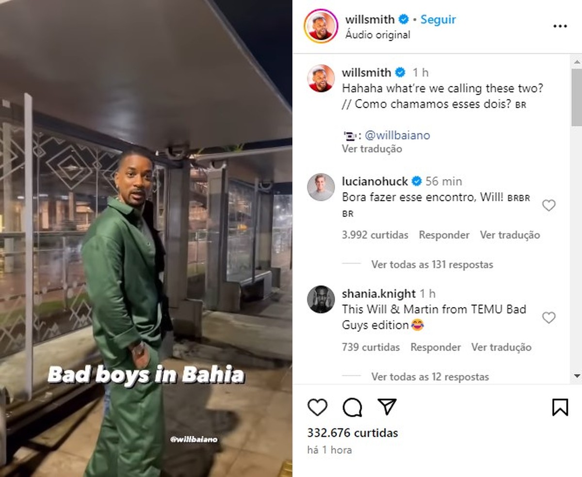 Will Smith compartilha vídeo de sósia baiano que imita astro ...