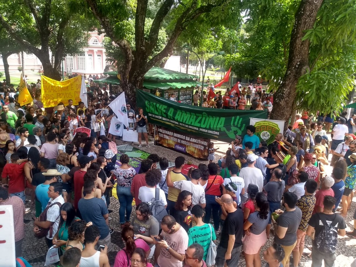 Manifestantes protestam em Belém em defesa da Amazônia | Pará | G1