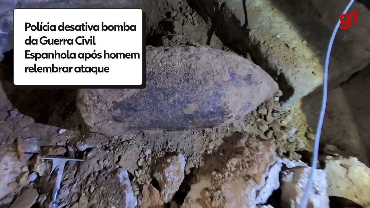 Bomba da guerra civil espanhola é encontrada após homem relembrar ...