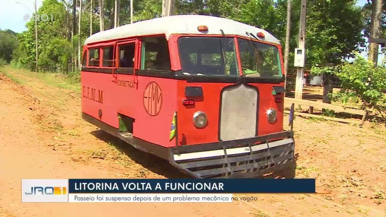 Litorina volta a fazer passeios após ficar quebrada por duas semanas ...