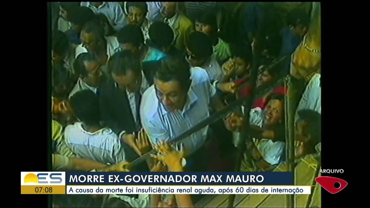 Max Mauro, ex-governador do Espírito Santo, morre aos 87 anos | Espírito Santo | G1