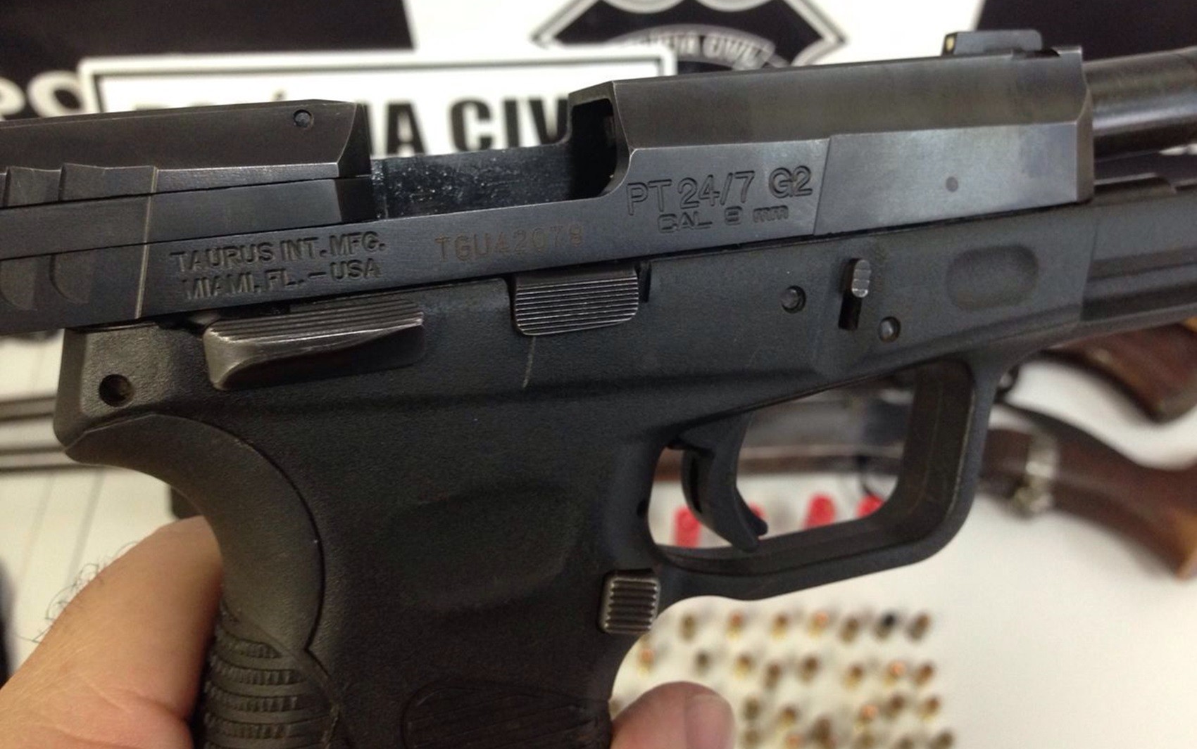 Pistolas 9mm representam mais da metade das armas de uso restrito apreendidas em SP