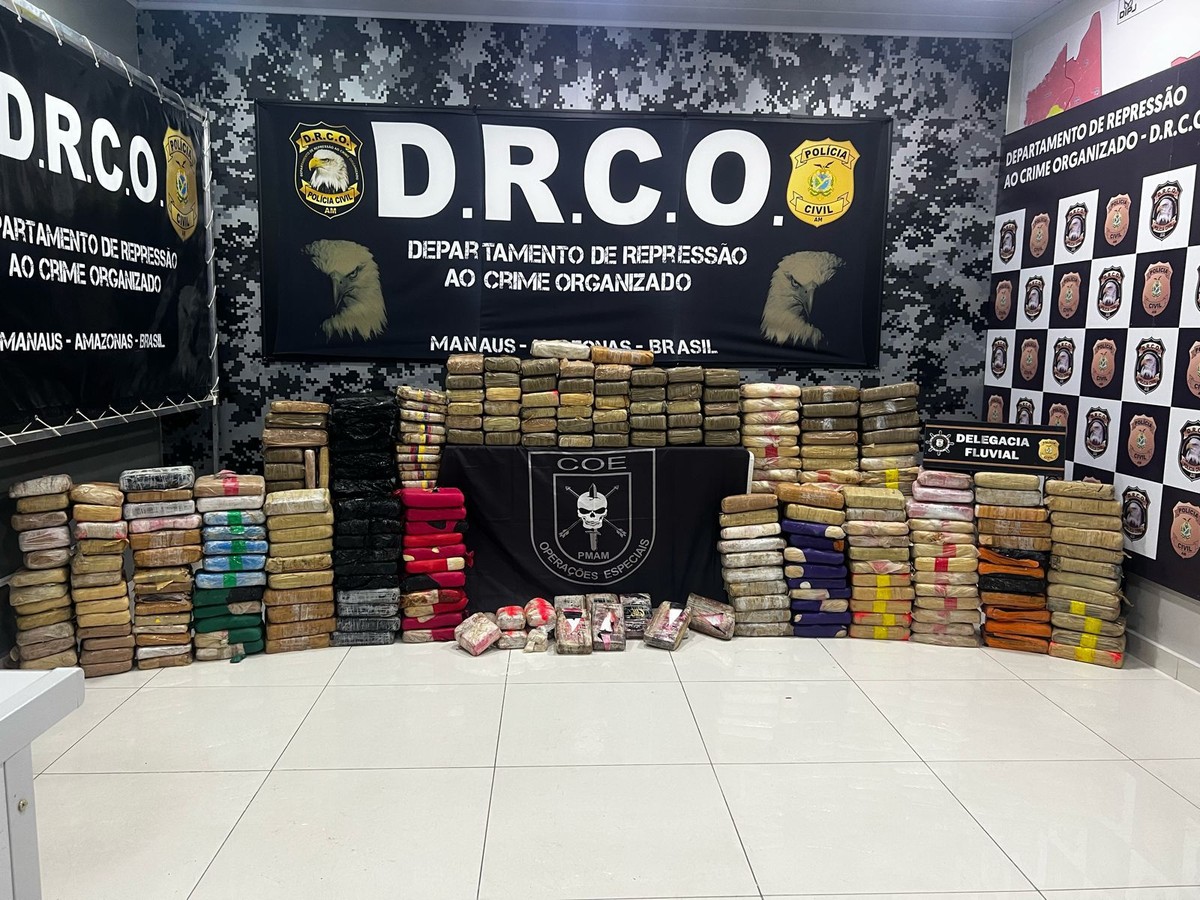 Cerca de 300 kg de drogas são apreendidos em Manaus | Amazonas | G1