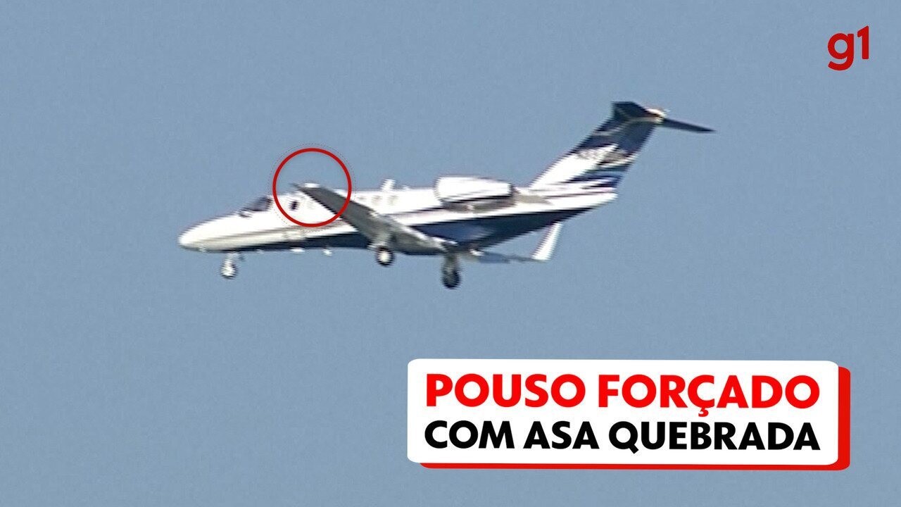 VÍDEO: Avião perde parte da asa e faz pouso de emergência na Flórida, EUA | Mundo | G1