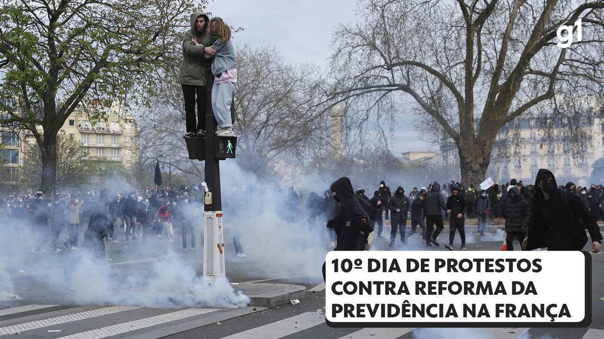 França enfrenta 10º dia de protestos contra a reforma da Previdência ...