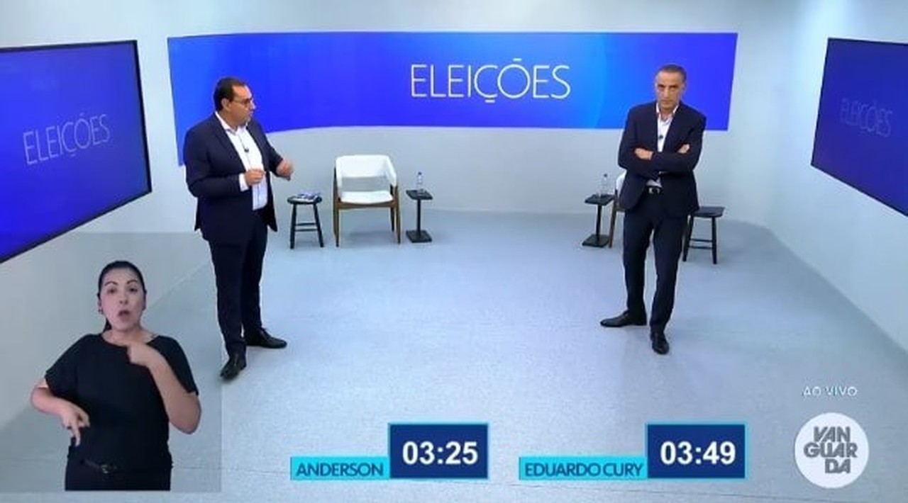 Debate entre Anderson e Eduardo Cury é marcado por bate-boca e ataques ...