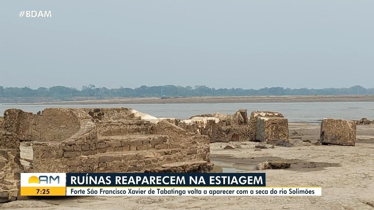 Seca do Rio Solimões revela ruínas históricas da coroa portuguesa no ...