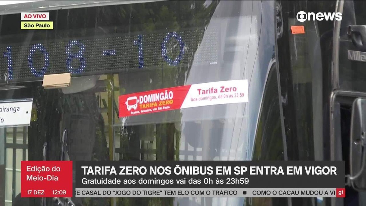 Tarifa Zero Em ônibus Municipais Passa A Valer Neste Domingo Na Cidade