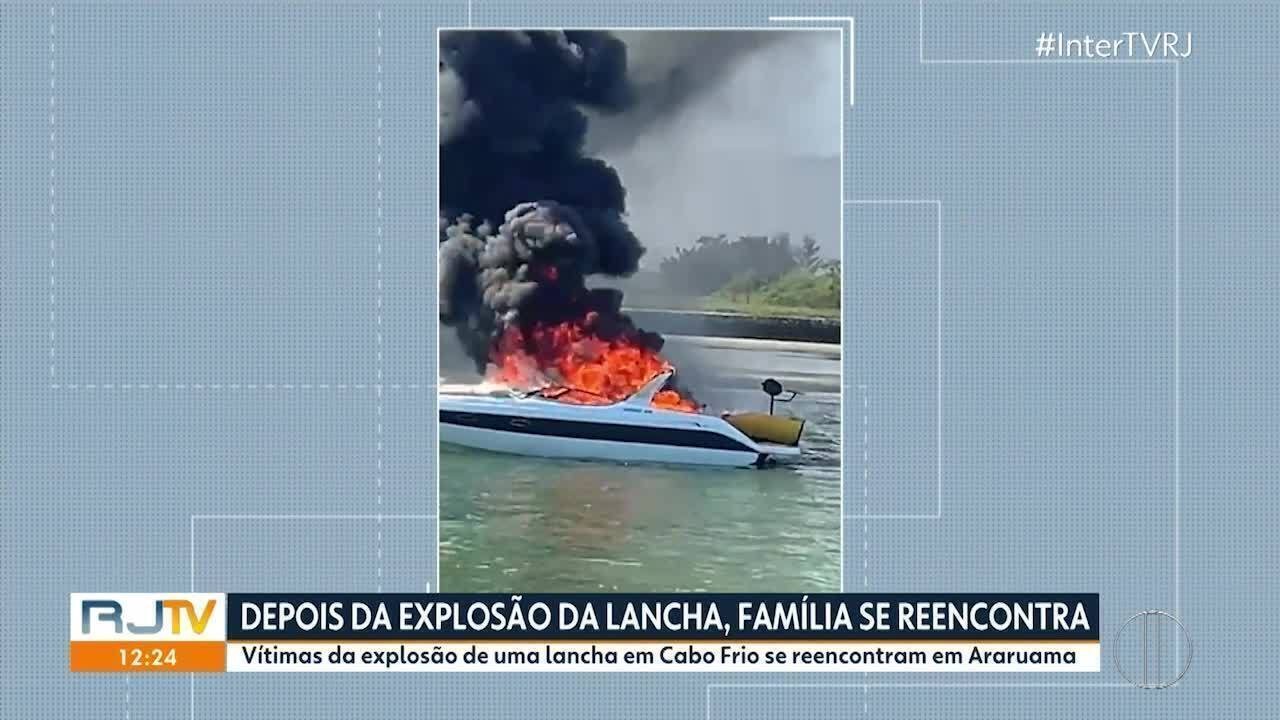 Lancha explode e deixa feridos em Cabo Frio | G1