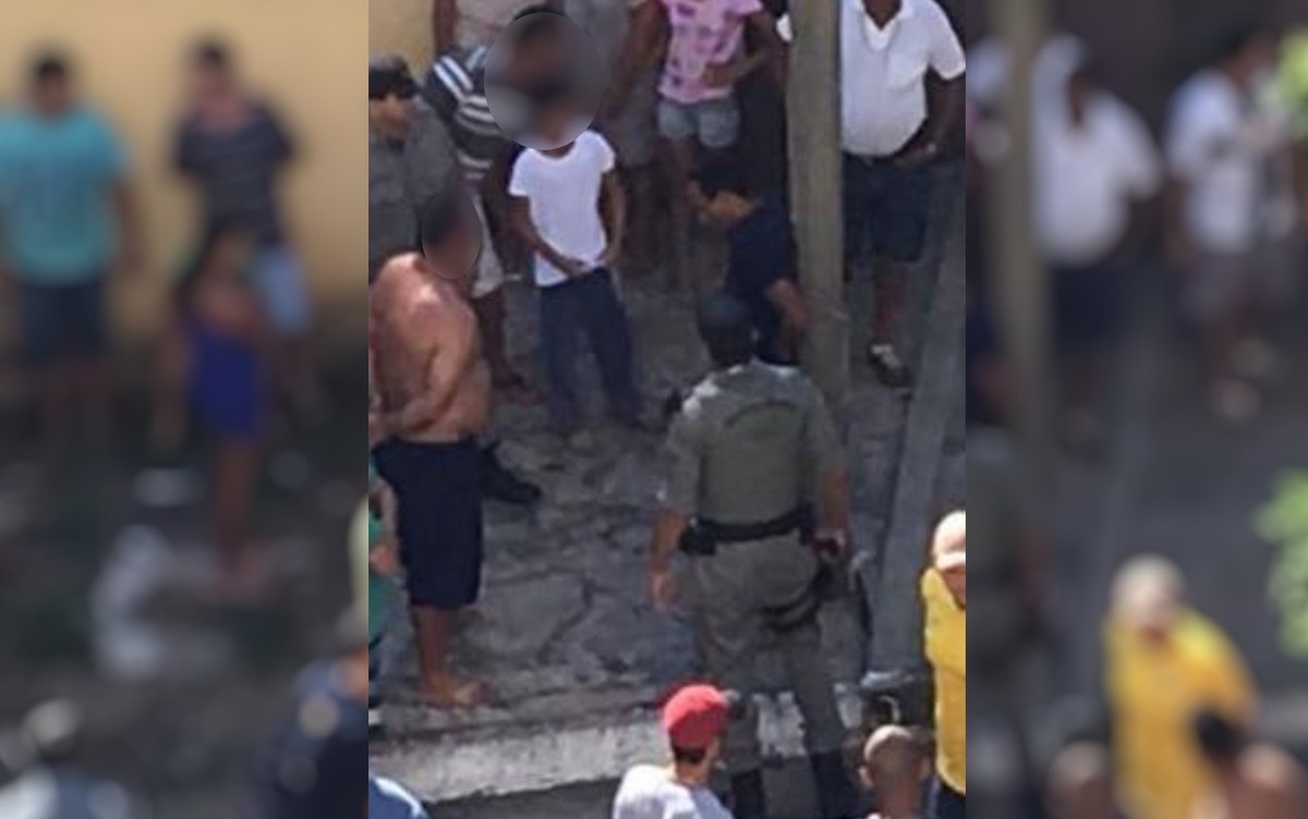 Jovem amarrado em poste após ameaçar a ex queria reatar relação rompida ...