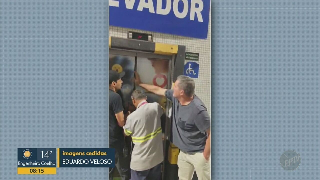 Aposentada é levada ao hospital após ficar presa dentro de elevador na rodoviária de Campinas ...