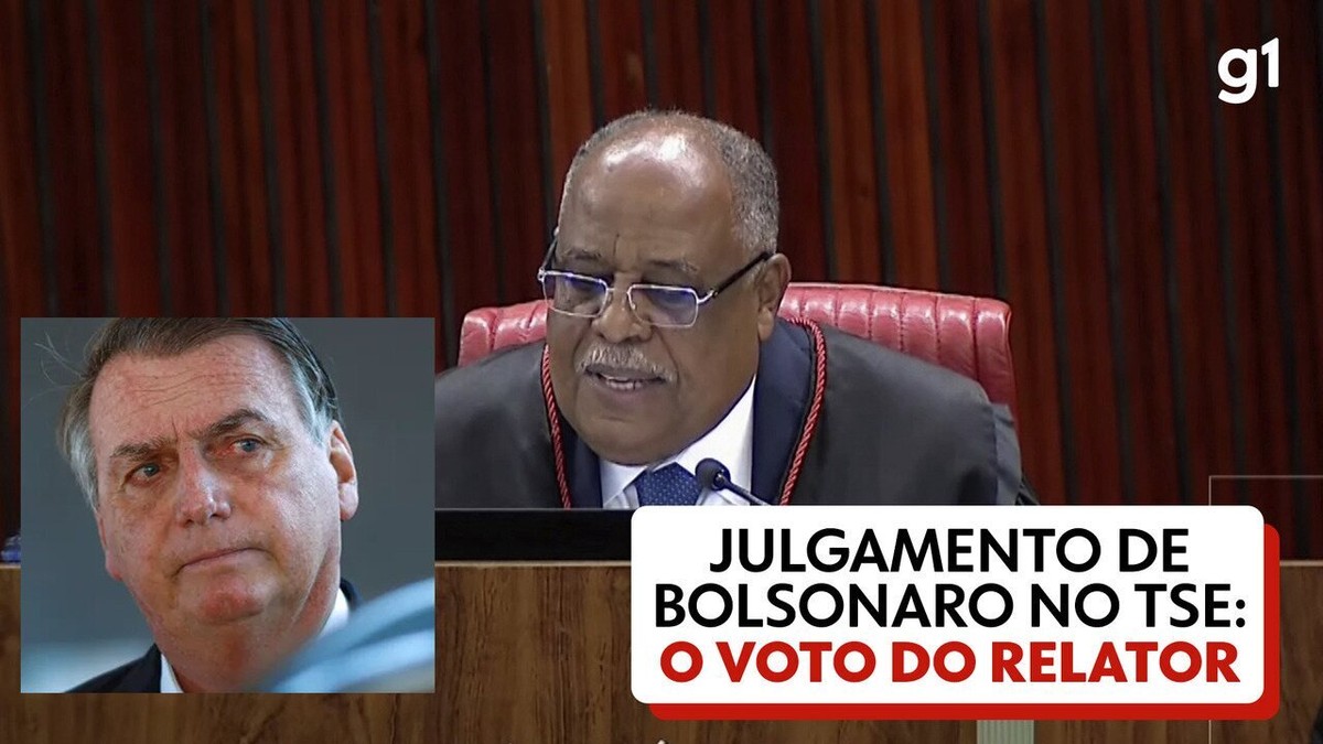 Julgamento de Bolsonaro no TSE: veja os principais pontos do voto do relator | Política | G1