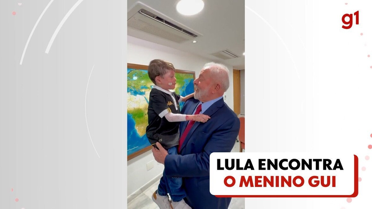 Lula encontra o 'menino Gui', xodó da torcida do Vasco | Rio de Janeiro ...
