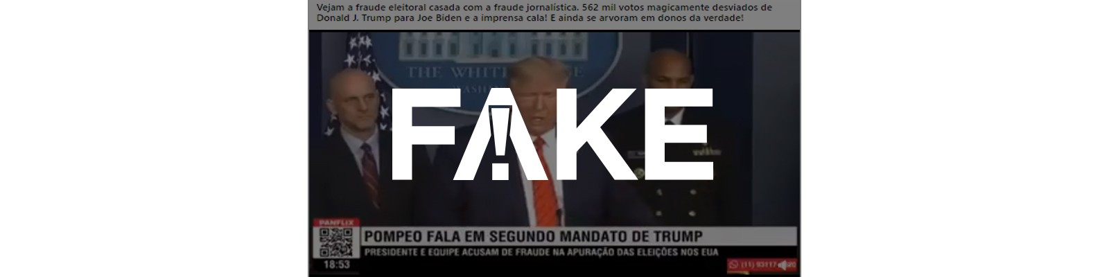 É #FAKE que mais de 500 mil votos em Trump tenham sido desviados para ...