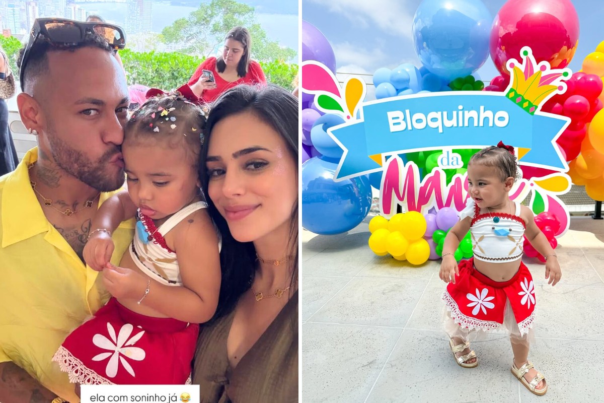 Bruna Biancardi e Neymar curtem Carnaval no Bloquinho da Mavie: 'Vamos aprontar'; VEJA | G1