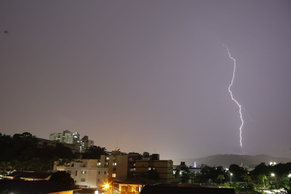 SC está entre os 3 estados com maior incidência de raios do Brasil ...