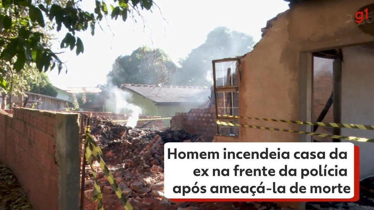 Homem Incendeia Casa Da Ex Na Frente Da Polícia Após Ameaçá La De Morte