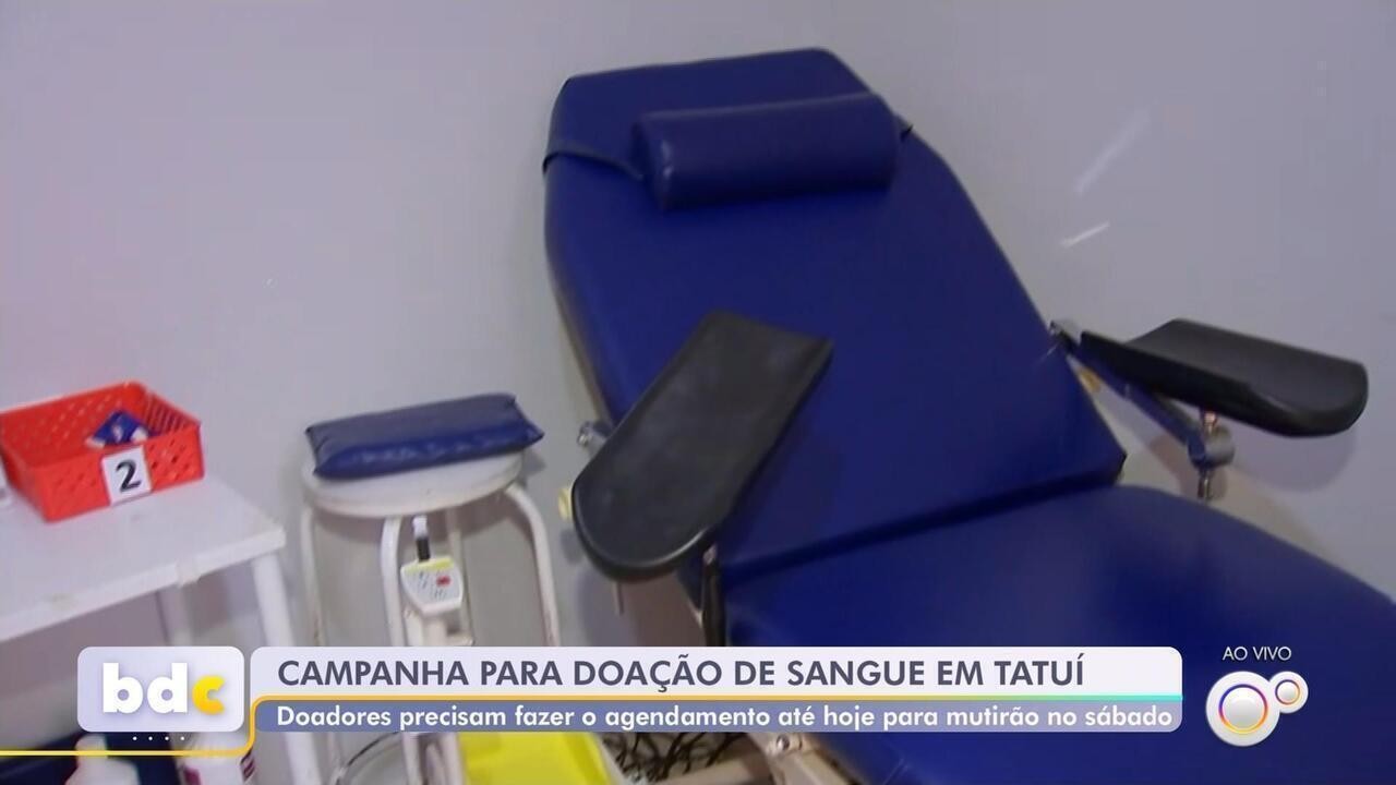Tatuí faz campanha para doação de sangue; veja quem pode se cadastrar | G1