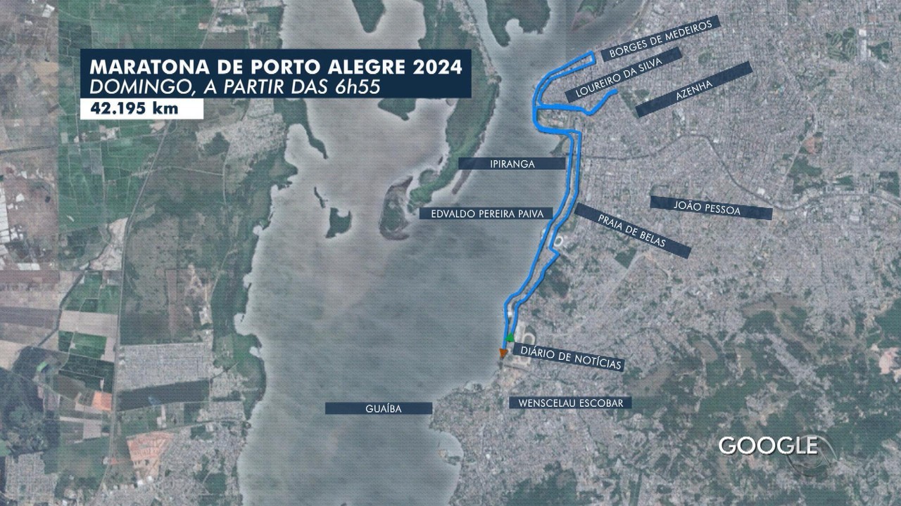 Maratona de Porto Alegre tem percurso por pontos atingidos pela ...
