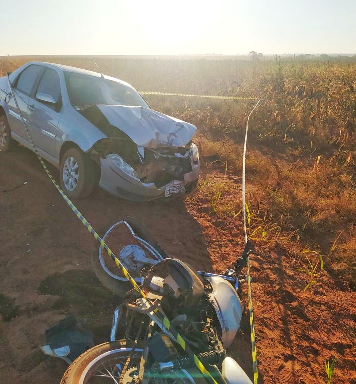 Motociclista morre em acidente entre moto e carro na MT-427 | Mato Grosso | G1