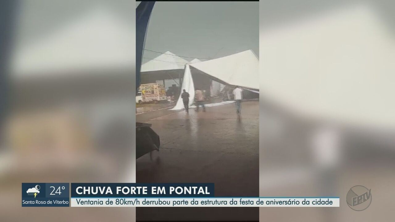 Pontal, SP, cancela festa de aniversário após temporal que destruiu ...