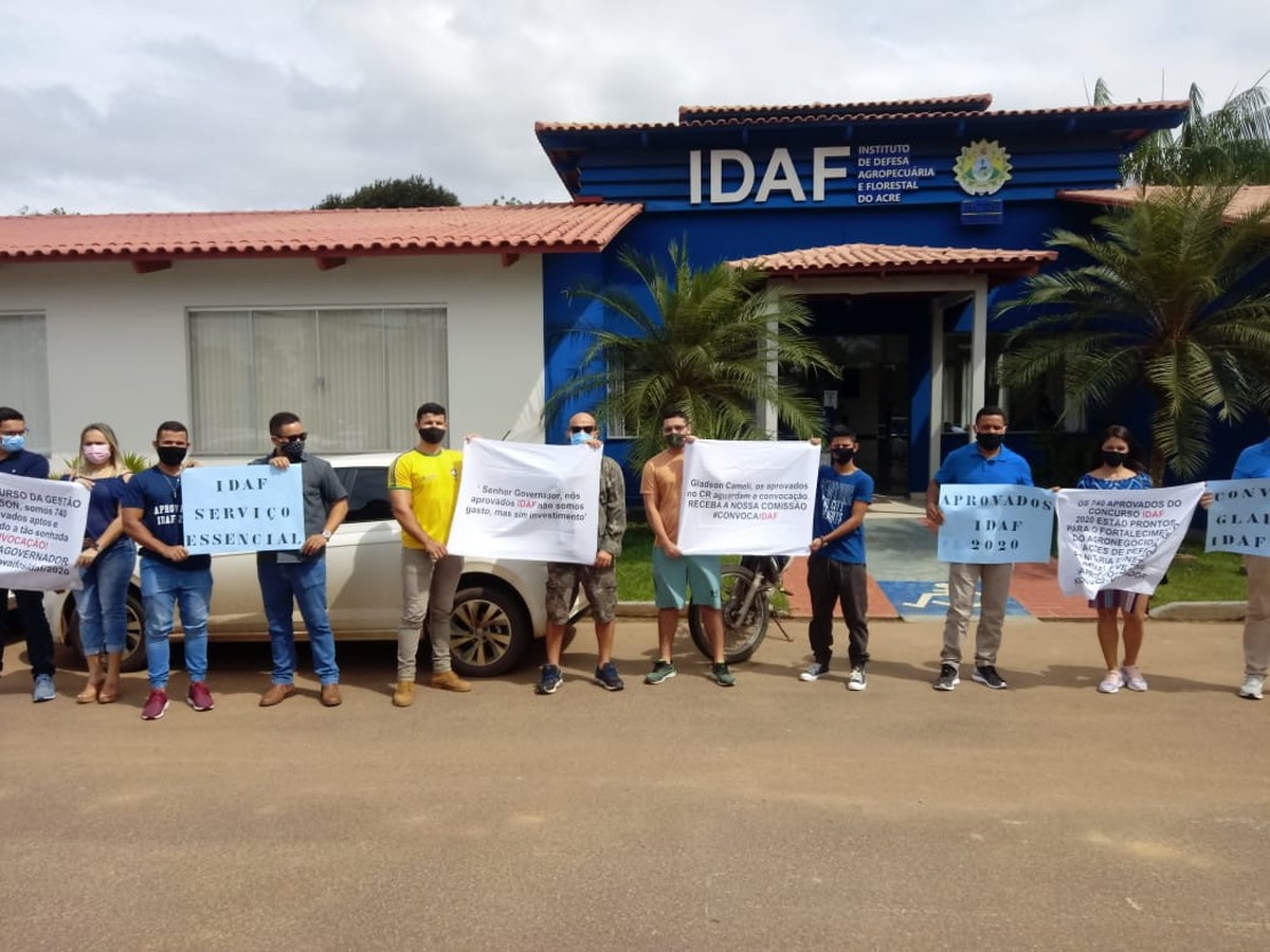 Aprovados em concurso do Idaf fazem novo protesto em Rio Branco para ...