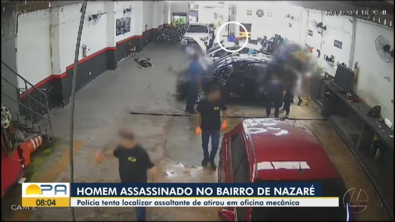 Câmera Flagra Dono De Oficina Mecânica Sendo Morto A Tiros Em Belém