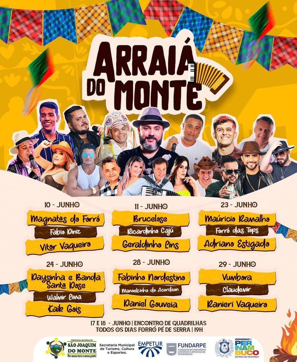 São Joaquim Do Monte Divulga Datas E Artistas Da Programação Do São