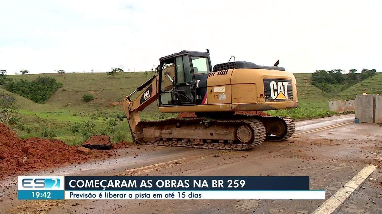 Obra de recuperação da BR-259 em Colatina, ES, pode terminar em até ...