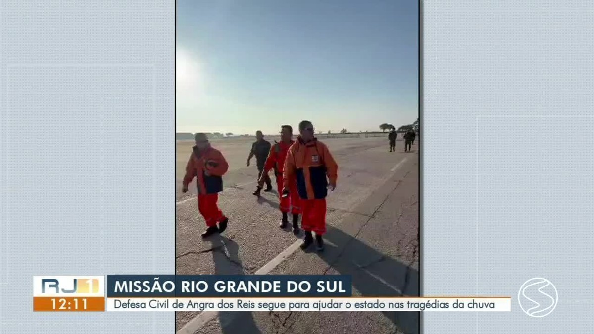 Agentes da Defesa Civil de Angra dos Reis embarcam para ajudar em ...