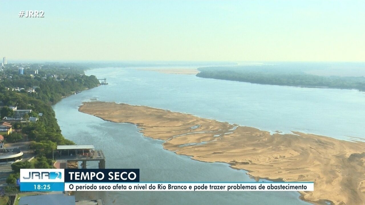 Principal rio de Roraima, Rio Branco começa a secar e tem cota abaixo ...