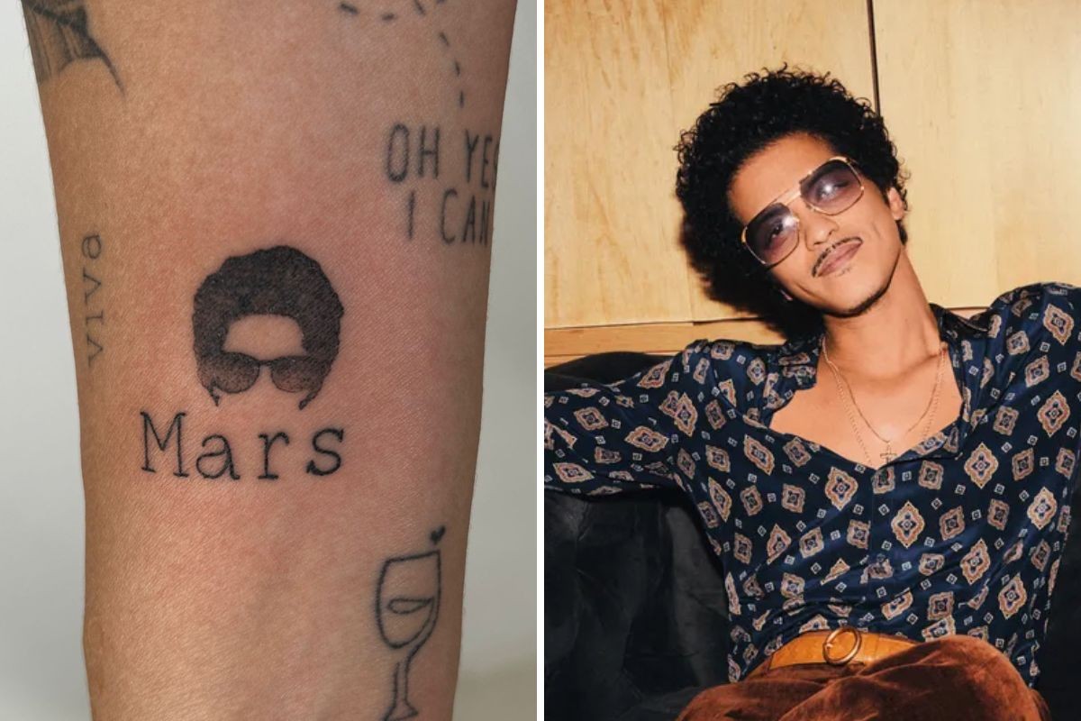 Fã tatua Bruno Mars e diz que músicas do cantor curaram crises de ...