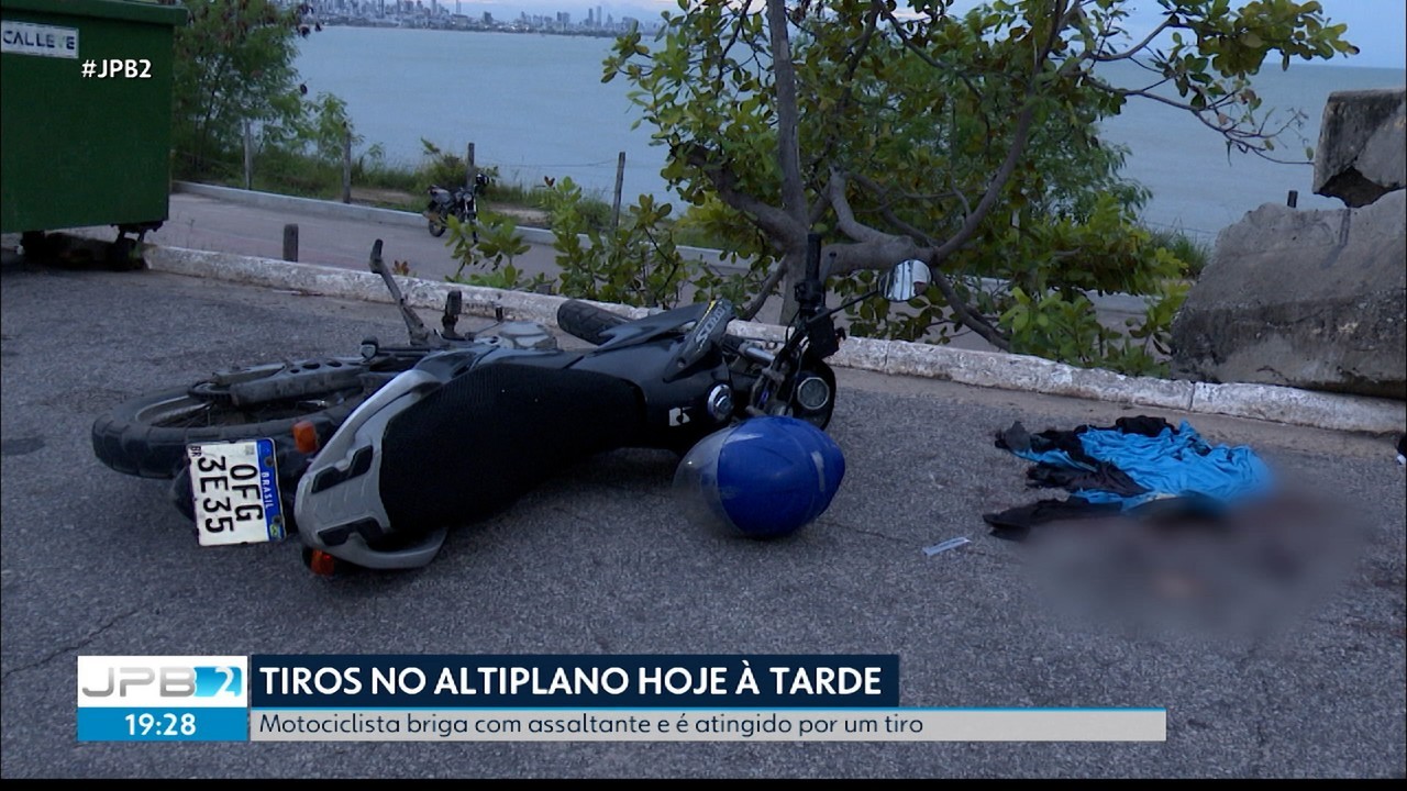Motociclista fica ferido após ser baleado em tentativa de assalto, em João Pessoa | Paraíba | G1