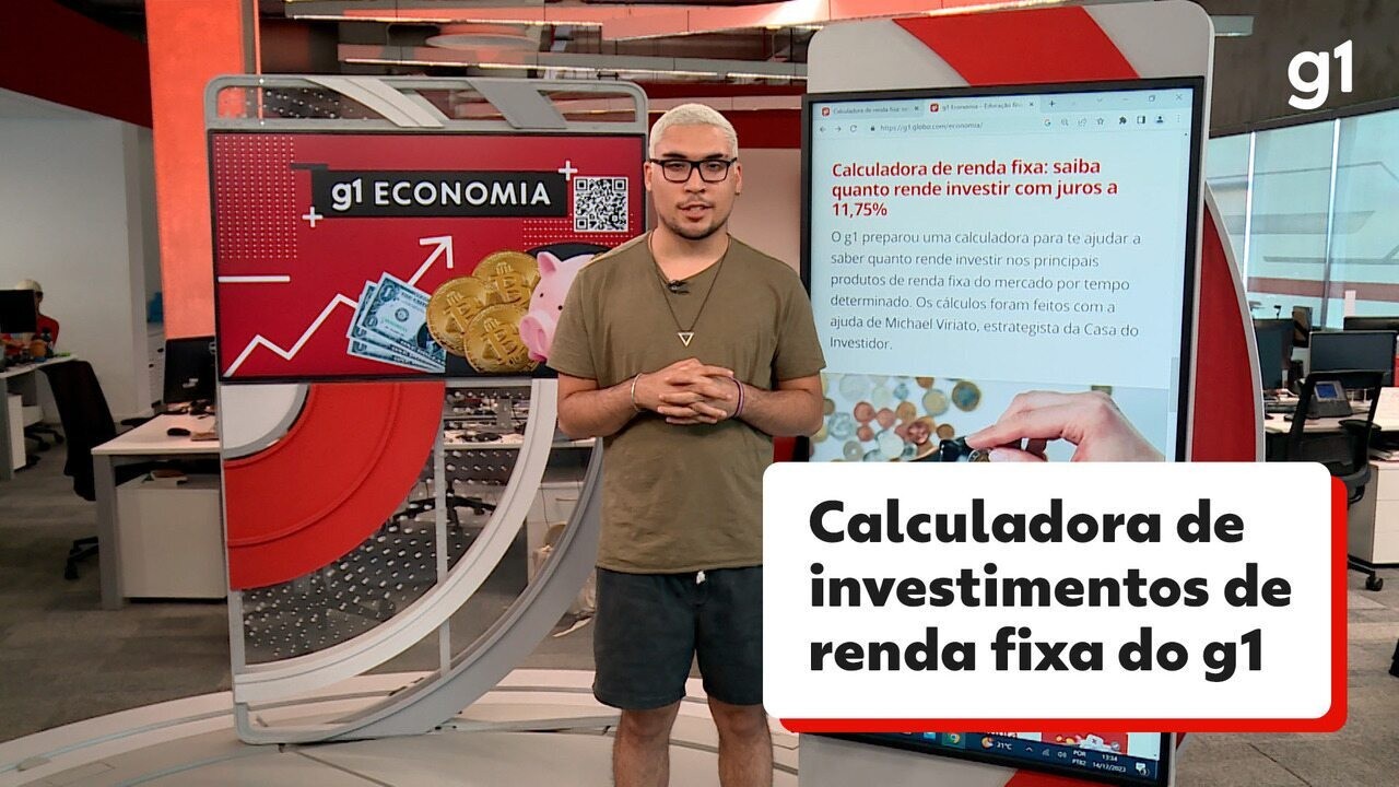 Calculadora do g1: saiba quanto rendem os títulos de renda fixa com a Selic a 10,75% | G1