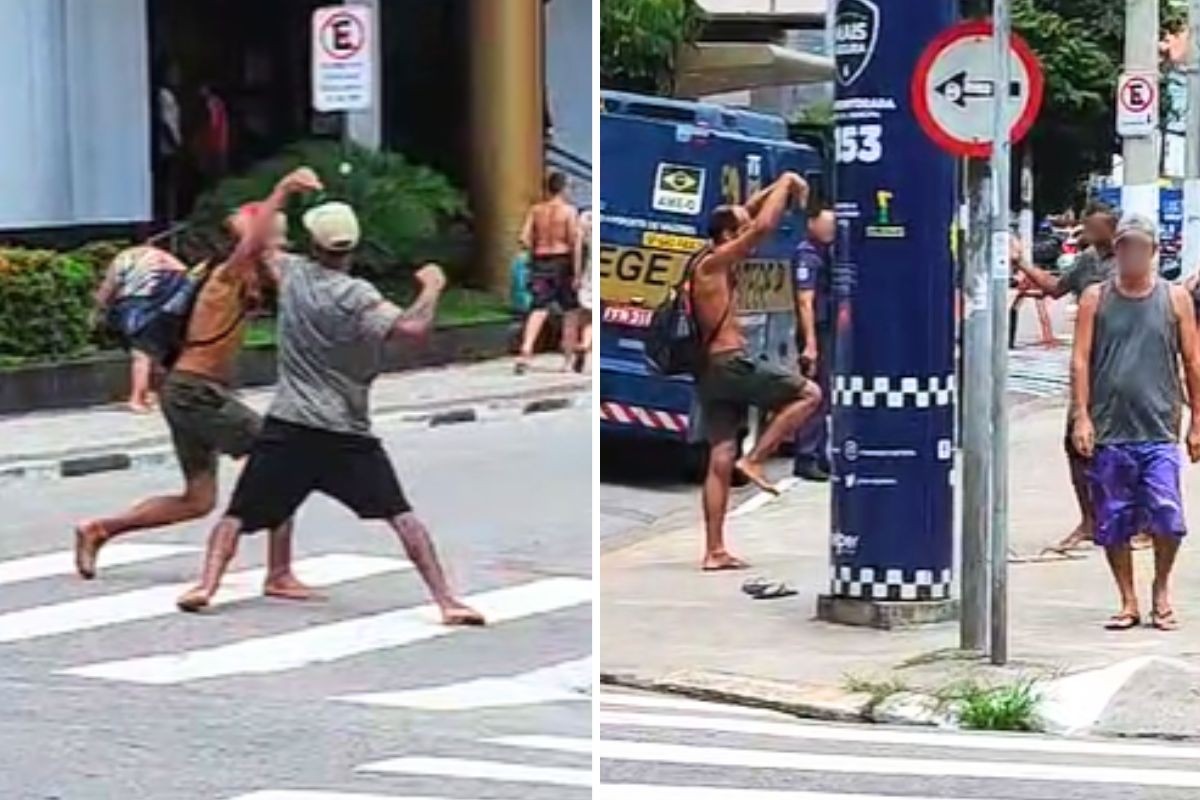 Briga de moradores em situação de rua termina com golpe de Karatê Kid ...